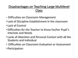 slides strategies to teach large multilevel class | PDF