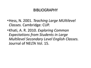 slides strategies to teach large multilevel class | PDF