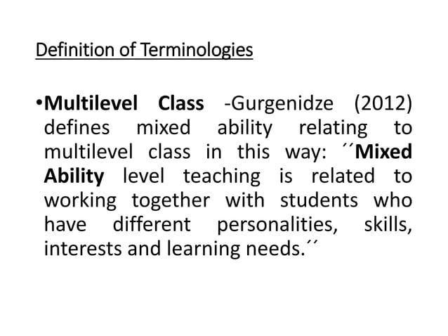 slides strategies to teach large multilevel class | PDF | Homework and Study | Education