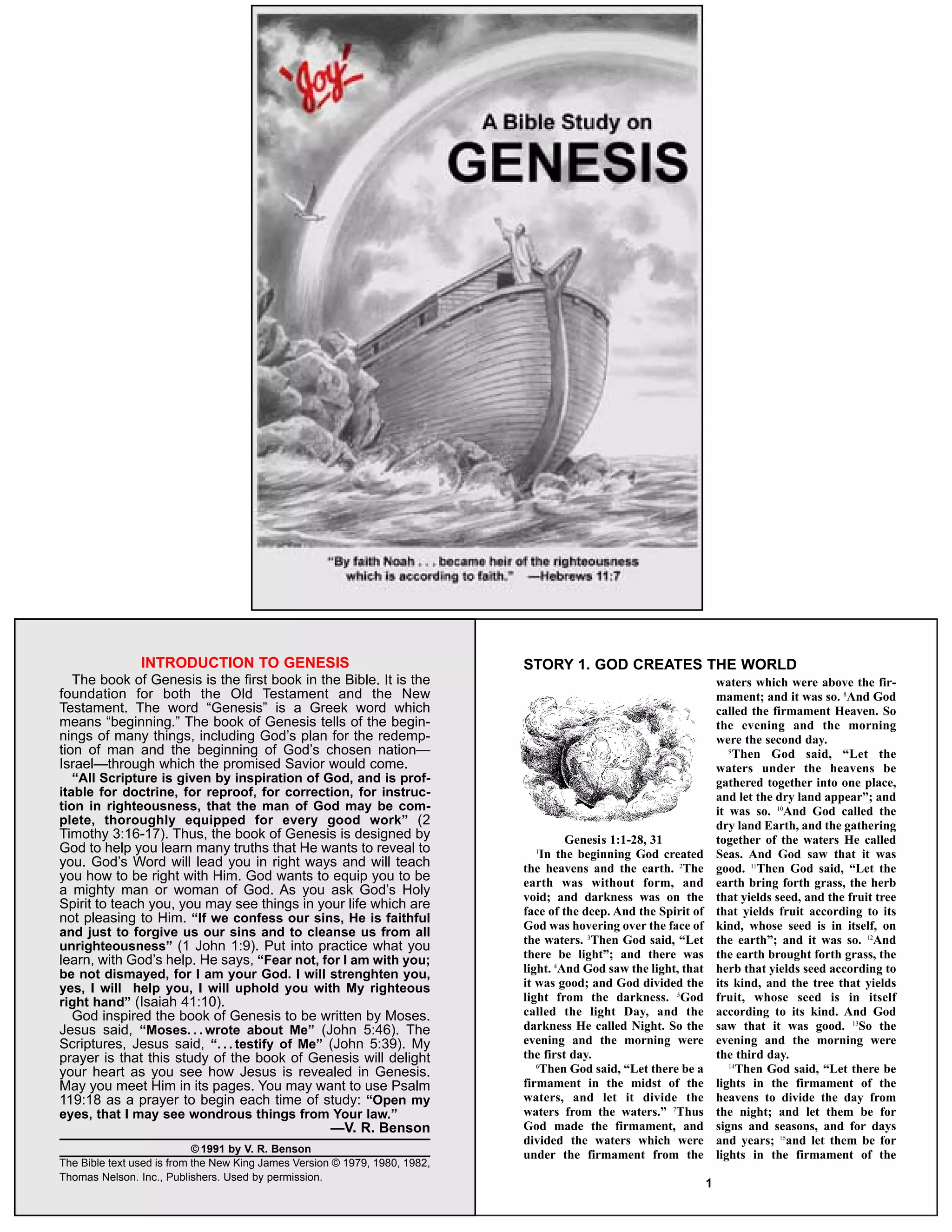 A bible study on genesis english | PDF
