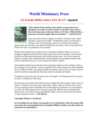 A bible study on john spanish | DOC