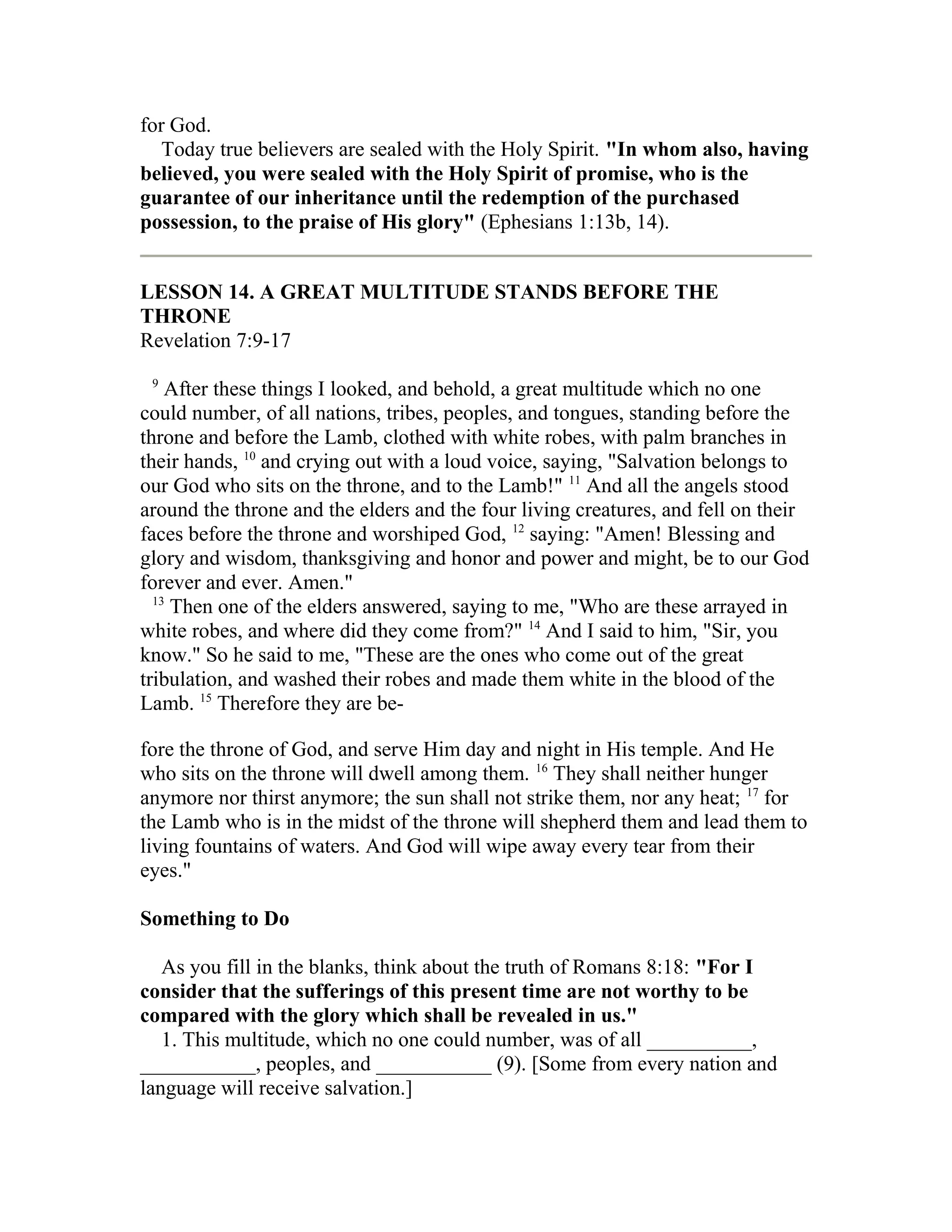 A bible study on revelation english | DOC