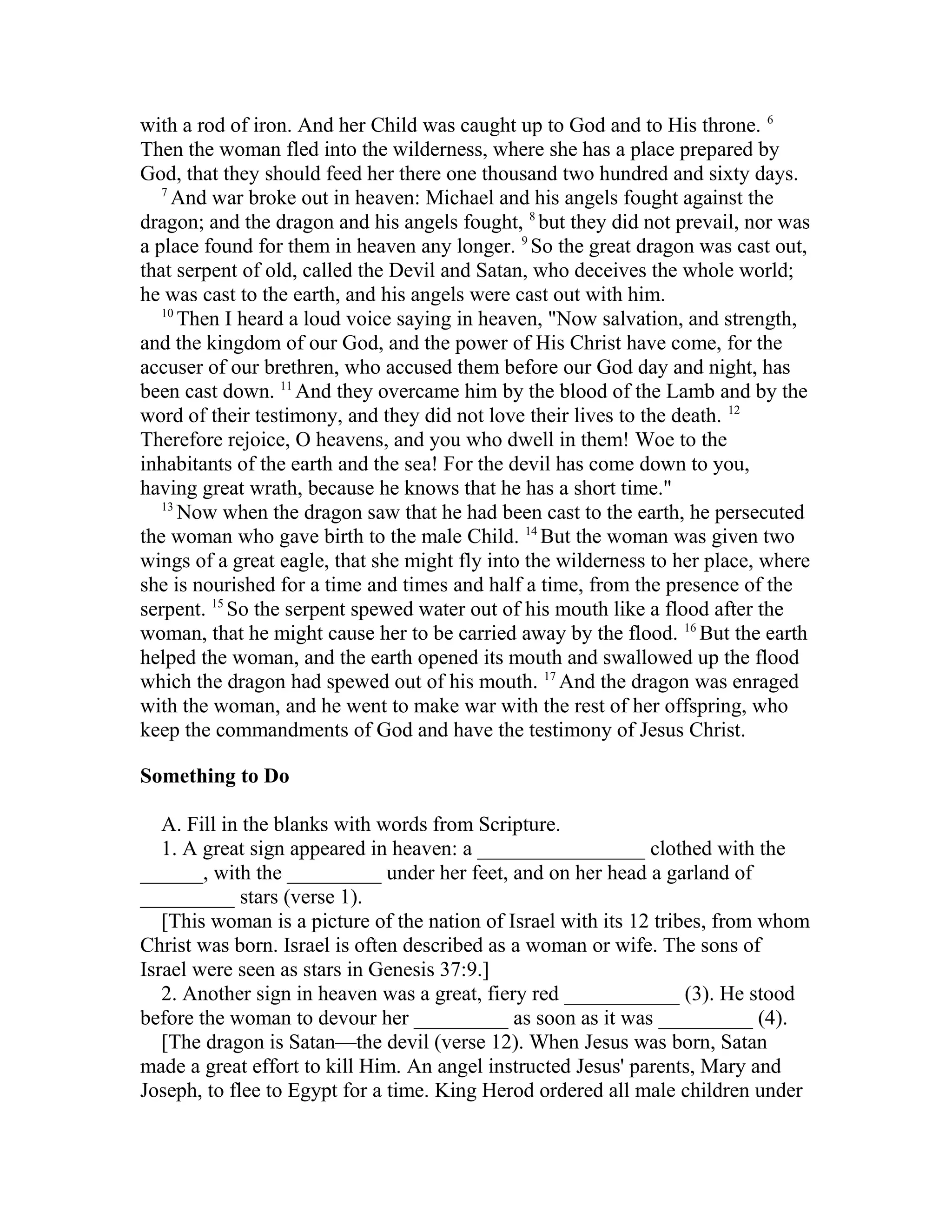 A Bible Study On Revelation English Doc