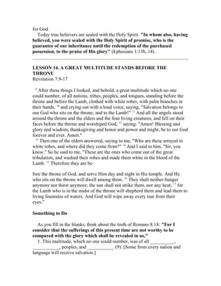 A bible study on revelation english | DOC