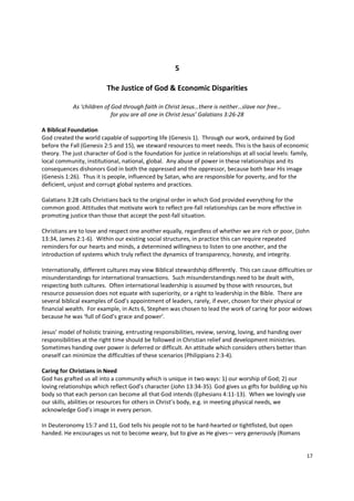 A Biblical Basis for Social Justice | PDF
