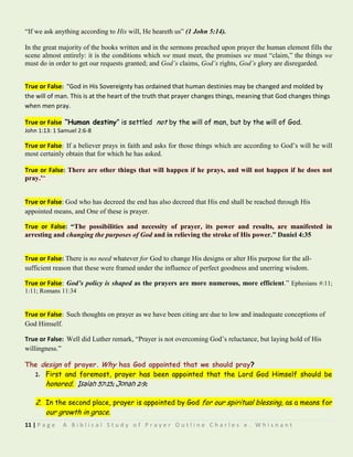 A biblical view of prayer series outline | DOCX