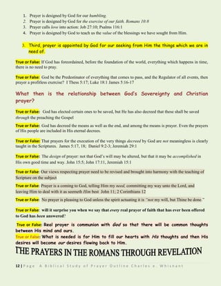 A biblical view of prayer series outline | DOCX