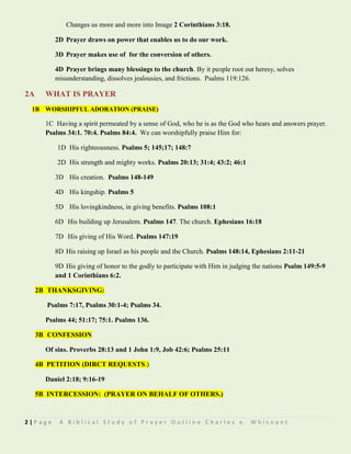 A biblical view of prayer series outline | DOCX