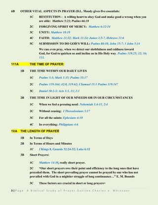 A biblical view of prayer series outline | DOCX