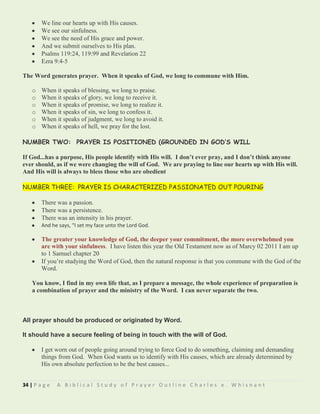 A biblical view of prayer series outline | DOCX
