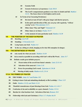 A biblical view of prayer series outline | DOCX