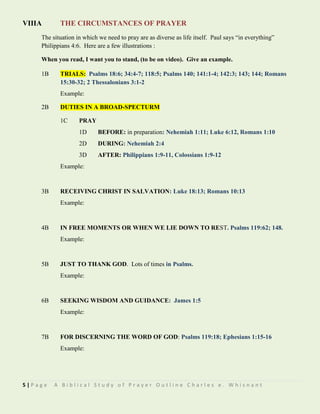 A biblical view of prayer series outline | DOCX