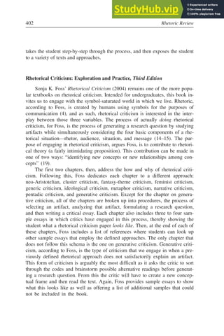 A Bibliographic Synthesis Of Rhetorical Criticism | PDF