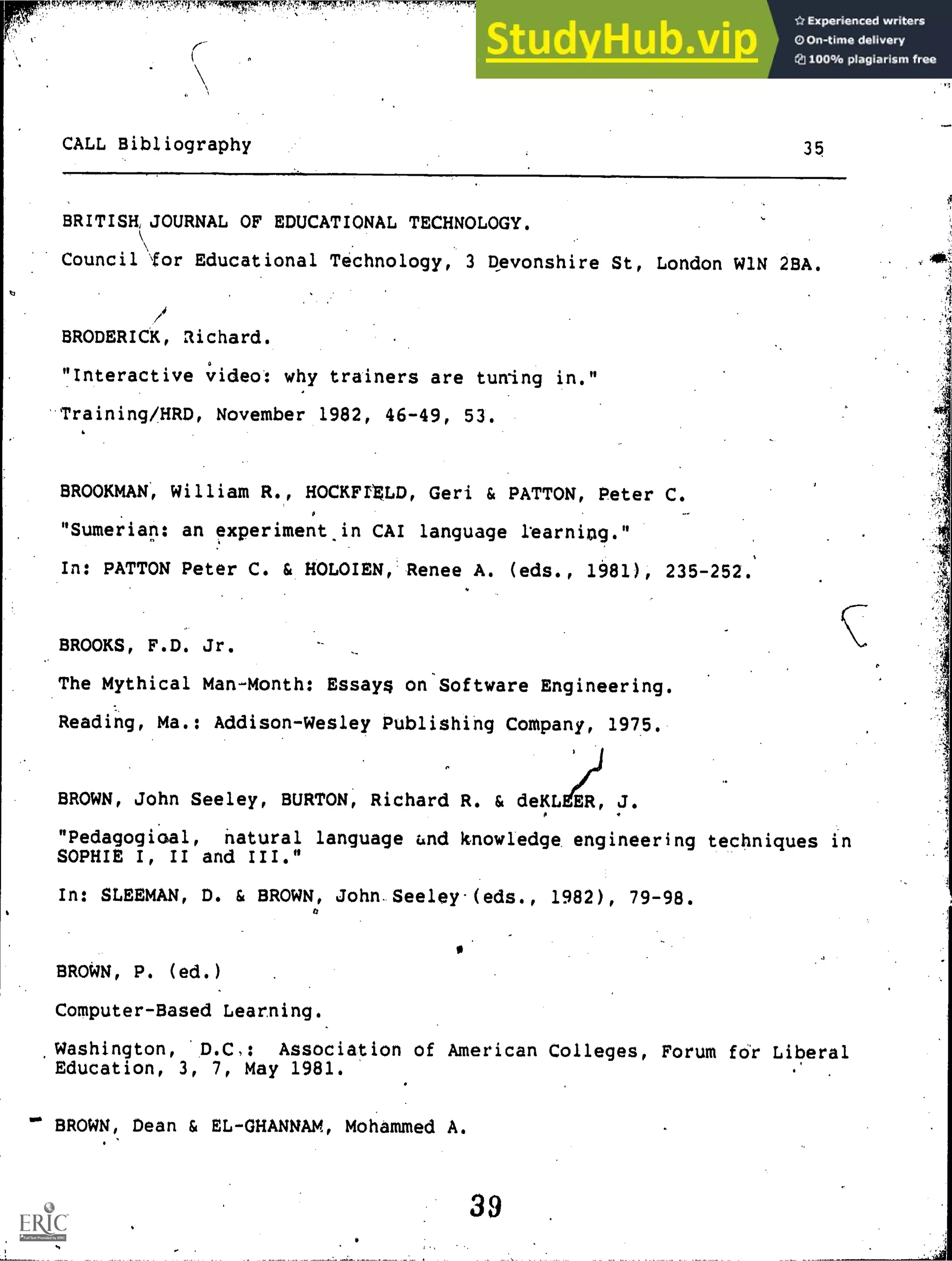 A Bibliography Of Computer-Aided Language Learning | PDF