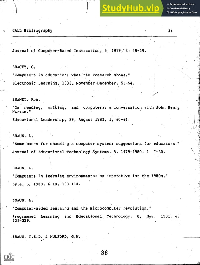 A Bibliography Of Computer-Aided Language Learning | PDF | Educational ...