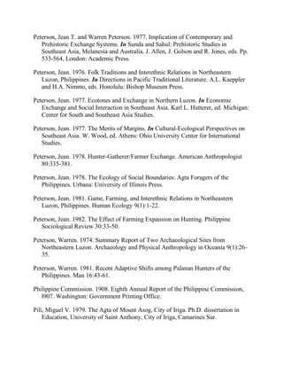 A bibliography of the agta negritos of eastern luzon, philippines | PDF