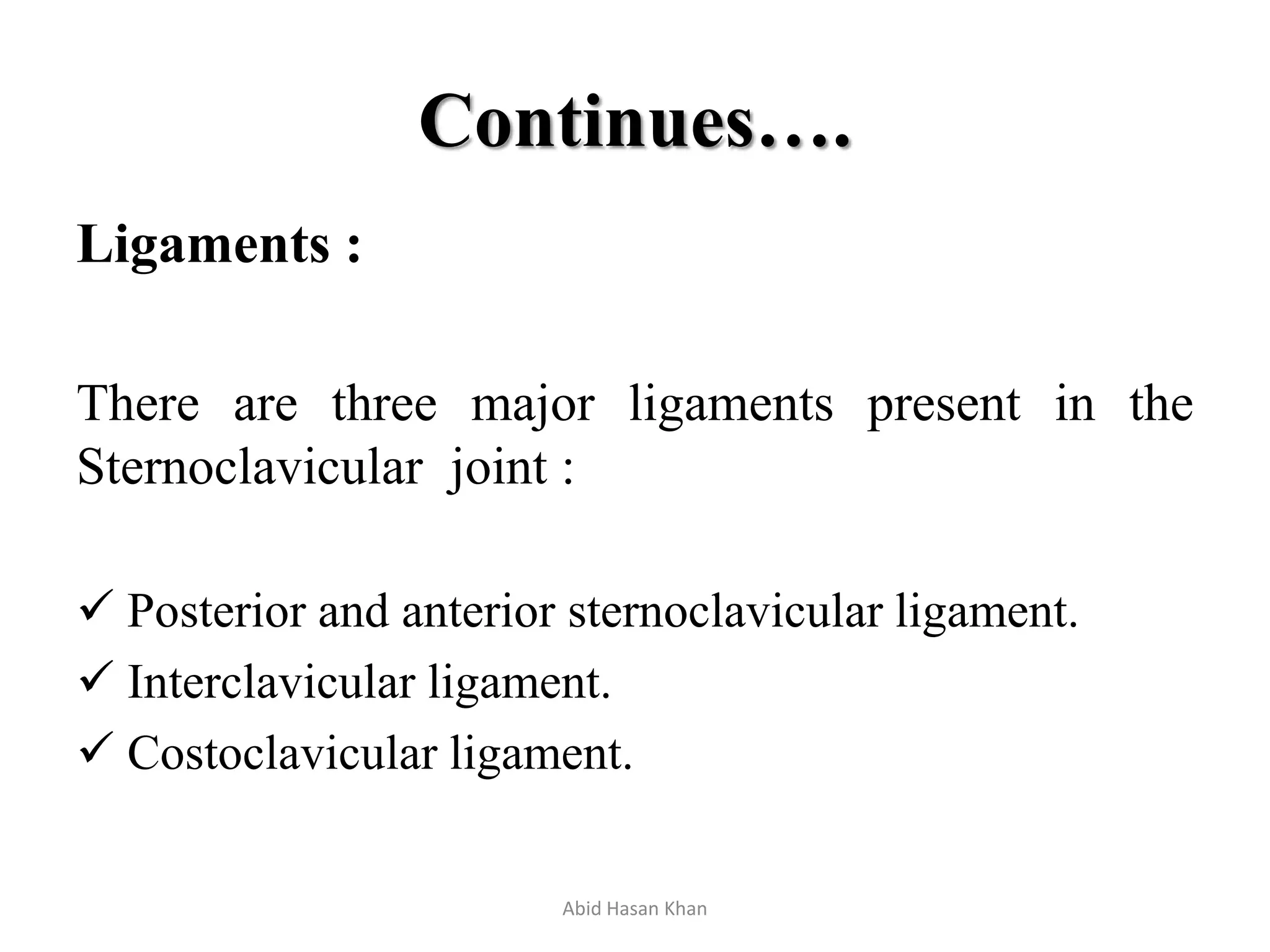 Sterno-clavicular and acromio-clavicular joint | PPTX