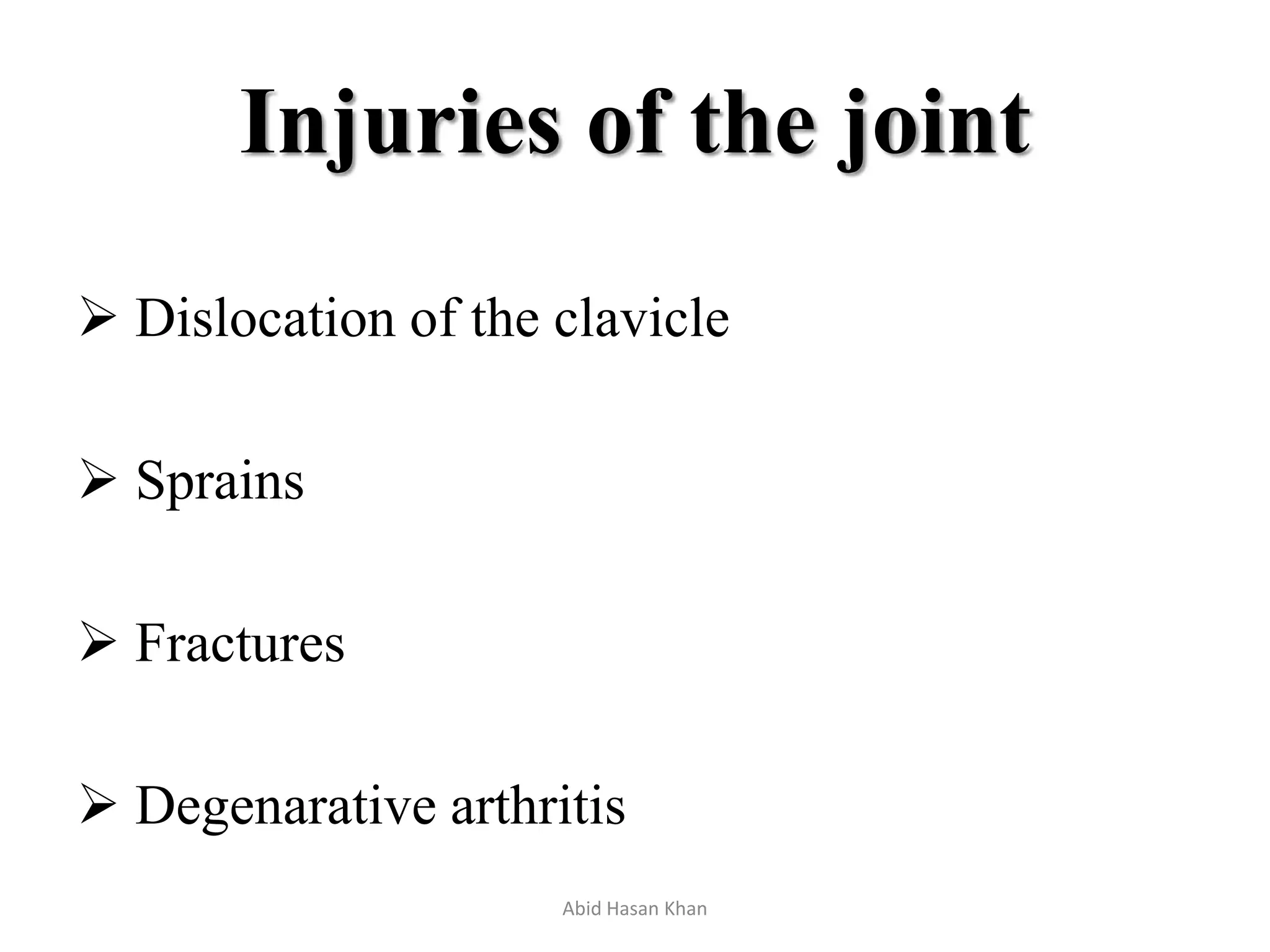 Sterno-clavicular and acromio-clavicular joint | PPTX