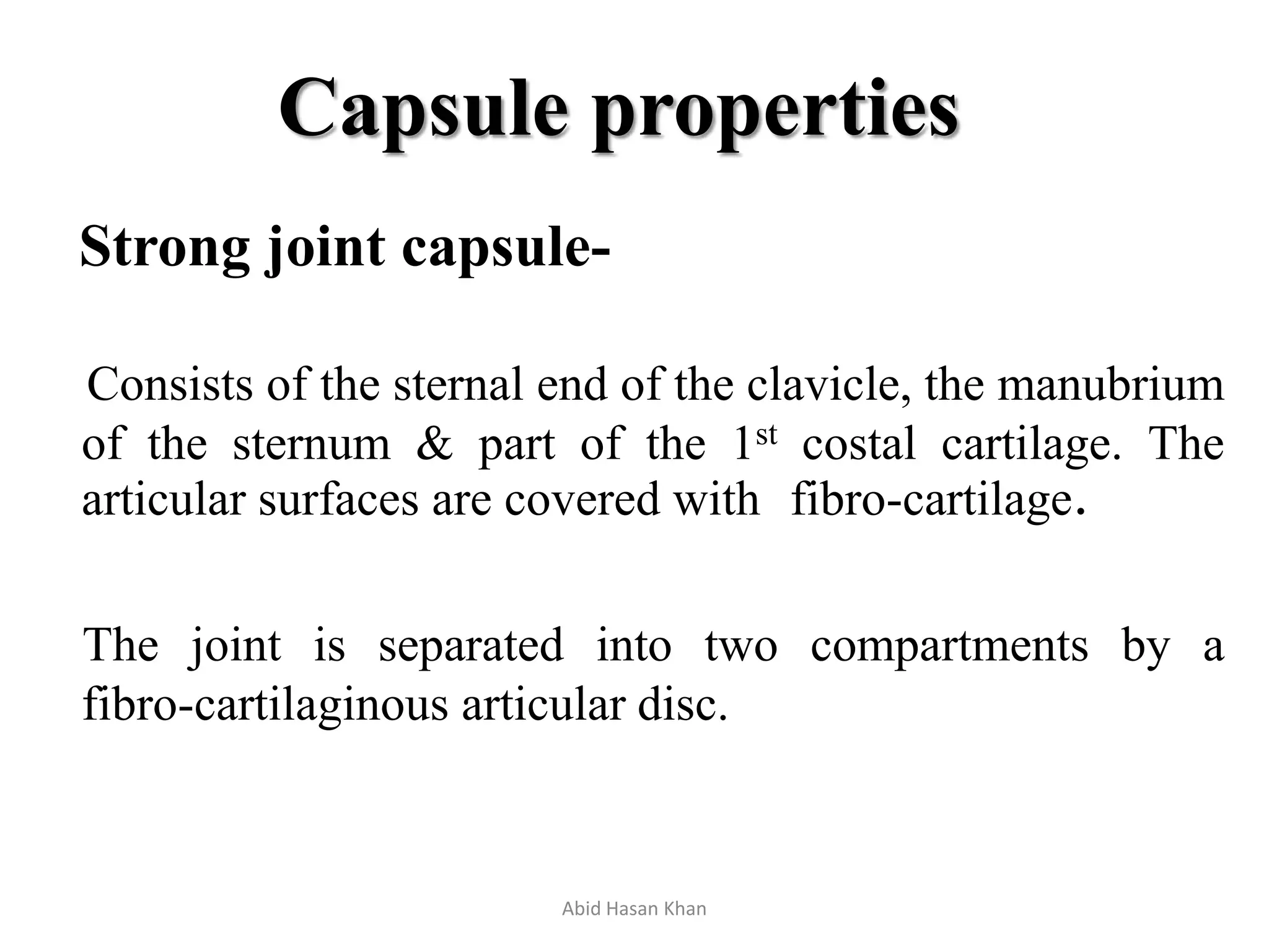 Sterno-clavicular and acromio-clavicular joint | PPTX