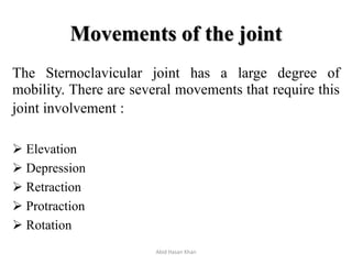 Sterno-clavicular and acromio-clavicular joint | PPTX
