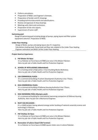 Abid ameen latest resume | DOC | Civil Engineering Industry | Industries