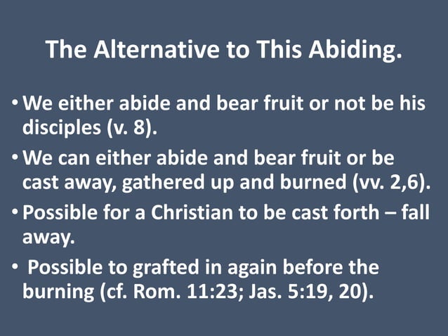 Abiding in christ and he in us john | PPT
