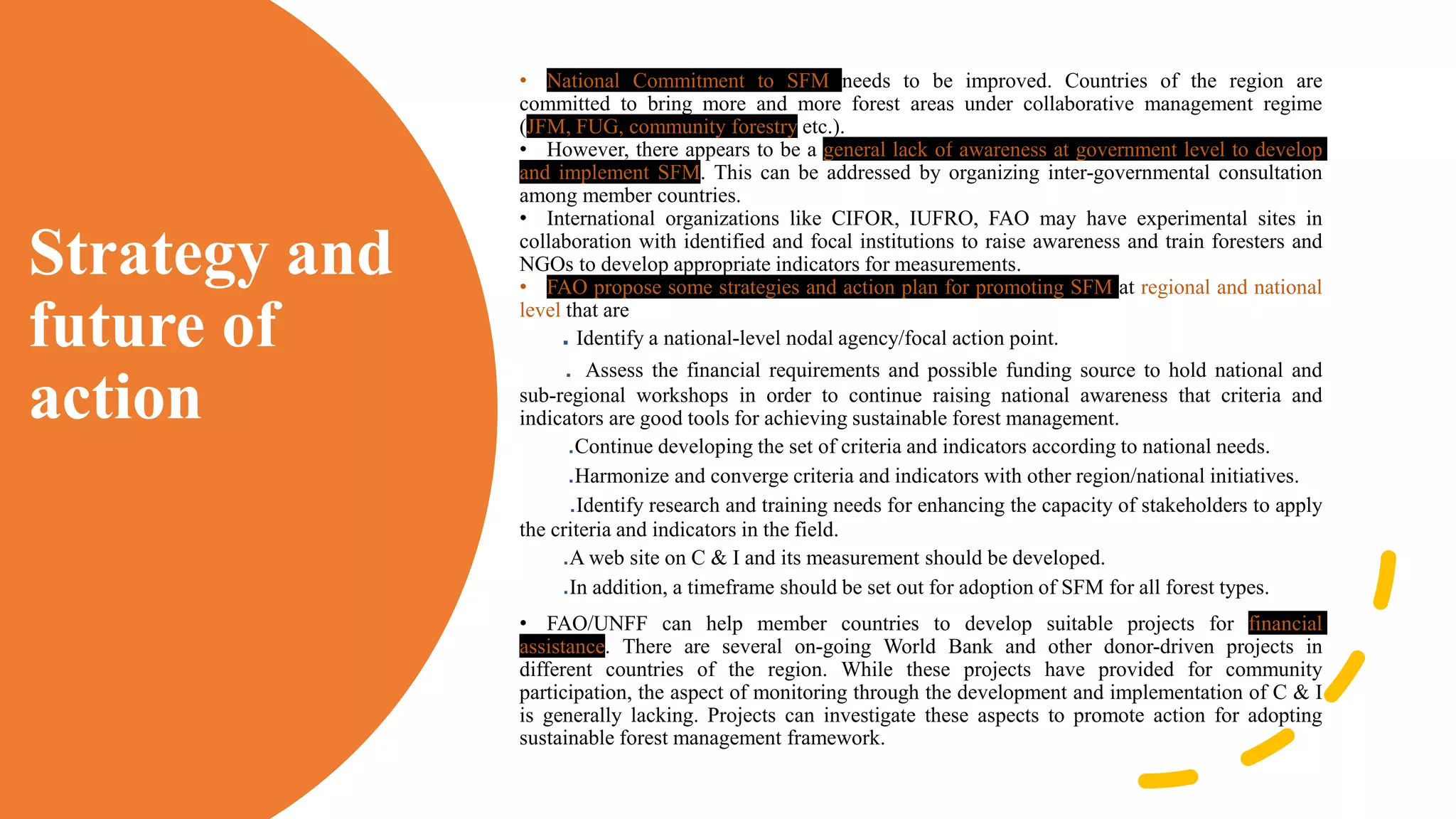 SFM Criteria and Indicators for Dry Land Asia Process | PPTX