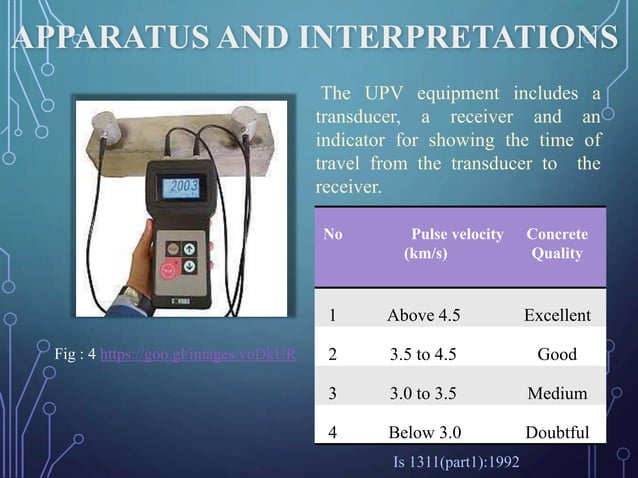 Non Destructive Tests On Concrete Building Ppt