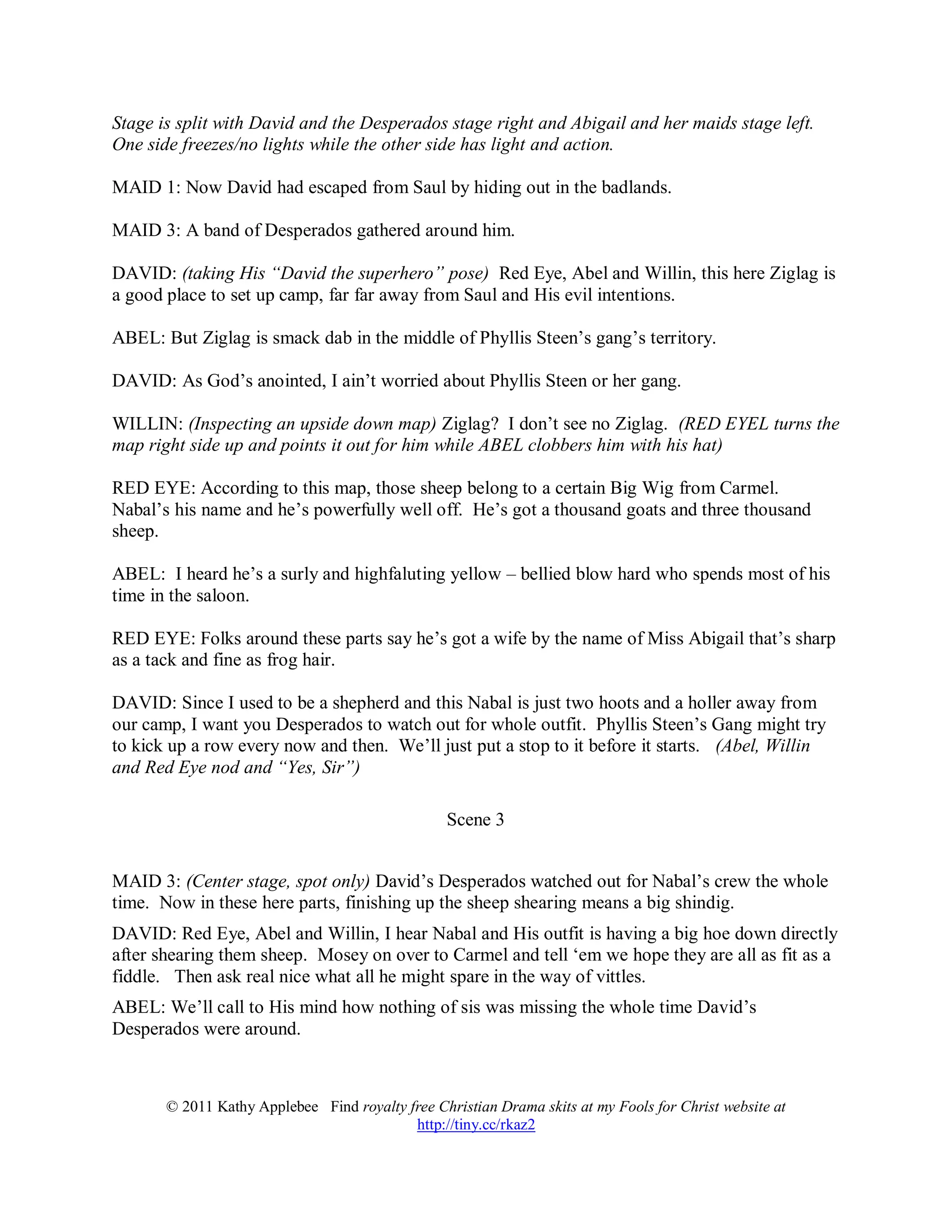 Abigail the melodrama script | PDF