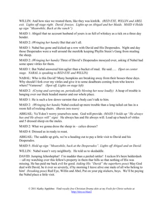 Abigail the melodrama script | PDF