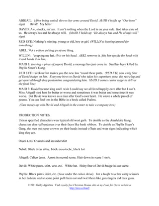 Abigail the melodrama script | PDF