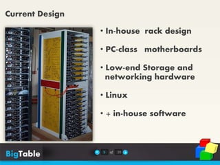 Bigtable | PPTX | Databases | Computer Software and Applications