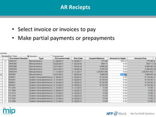 Overview of Abila MIP Accounts Receivable Reporting and Billing | PDF
