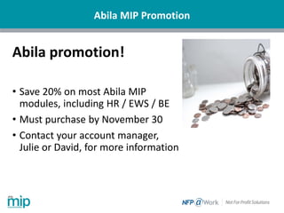 Abila MIP Fund Accounting Human Resources /Employee Web Services | PPT