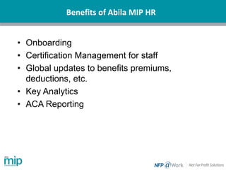 Abila MIP Fund Accounting Human Resources /Employee Web Services | PPT