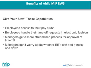 Abila MIP Fund Accounting Human Resources /Employee Web Services | PPT