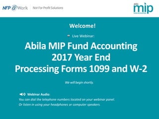 Abila MIP Year-End Tax Reporting Overview | PPT
