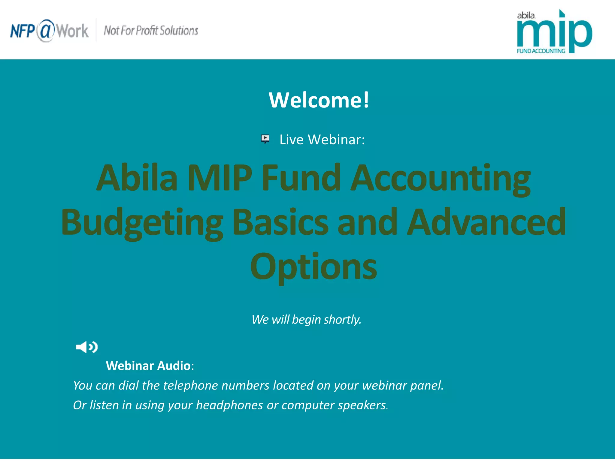 Abila MIP Budget Entry Basics and Advanced | PDF