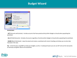 Abila MIP Budget Entry Basics and Advanced | PDF