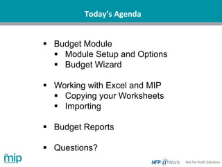 Abila MIP Budget Entry Basics and Advanced | PDF