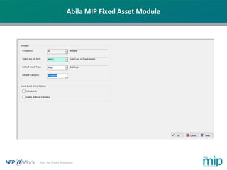 Abila MIP Fixed Assets Module | PDF