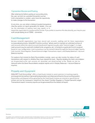 Abila mip fund_account_auditors_guide_1st_choice | PDF