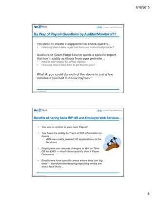 Abila MIP HR and Employee Web Services (HR EWS) | PDF