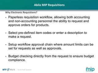 Abila MIP Integrated Purchasing System | PPT