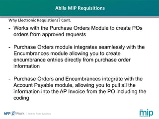 Abila MIP Integrated Purchasing System | PPT