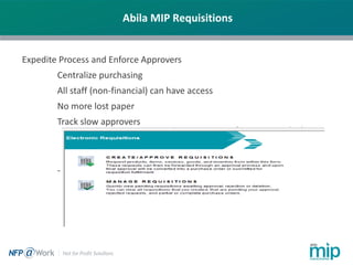 Abila MIP Integrated Purchasing System | PPT