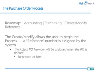 Abila MIP Purchasing Package: Requisitions and Purchase Orders with Encumbrance | PDF