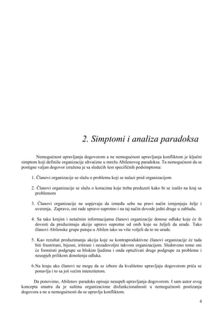 Abilenov paradoks u nasim uslovima | DOC