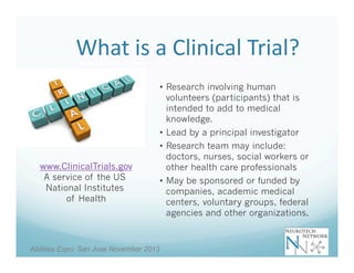 Clinical Trials: How to find them & What you need to know | PDF