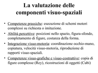 Abilitã visuo spaziali n | PPT